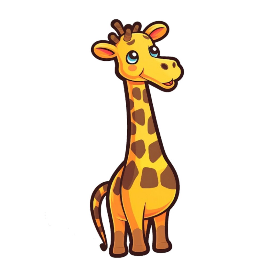 Animal Stickers, Cute Sticker, Cute Animal Stickers, Giraffe Digital ...