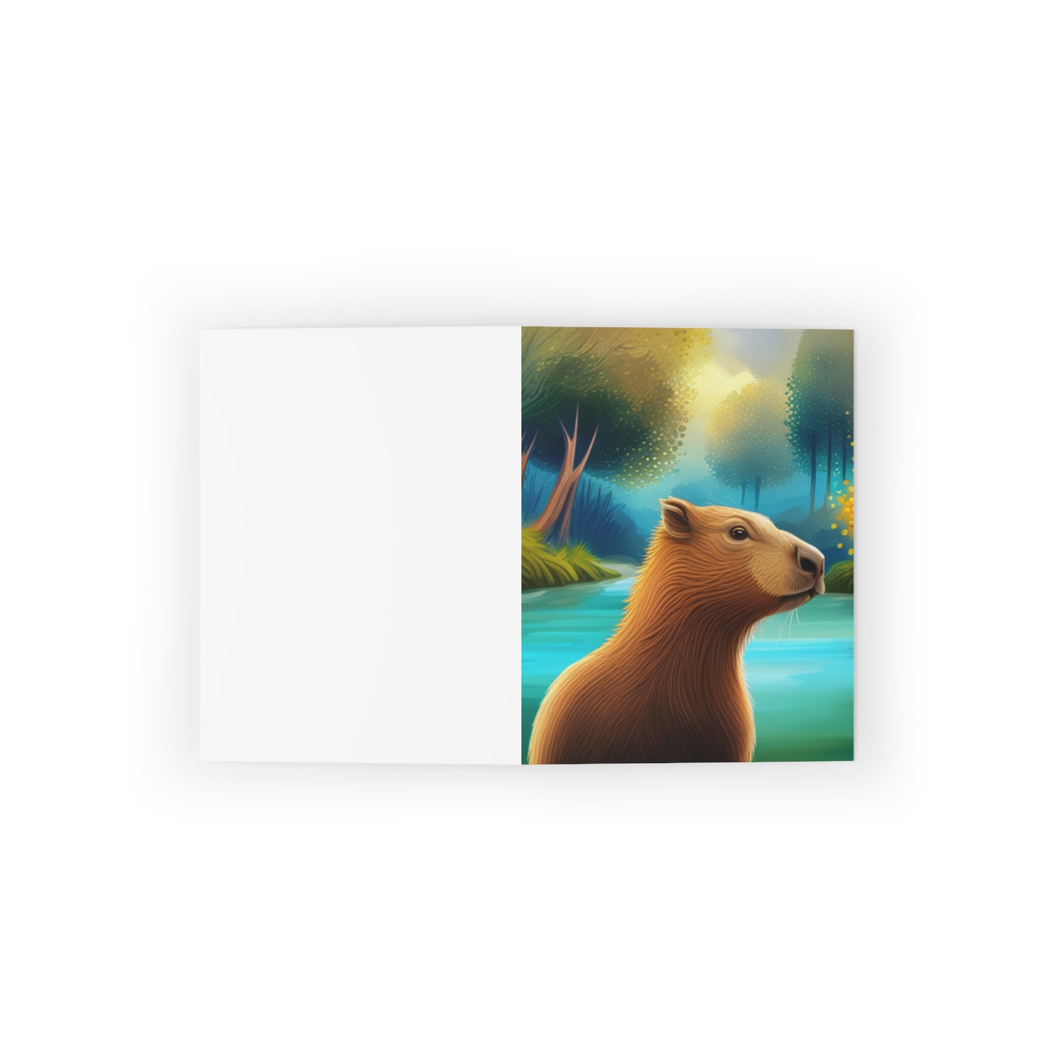Capybara Thoughtful Capy Greeting Cards 8, 16, and 24 Pcs Capybara ...