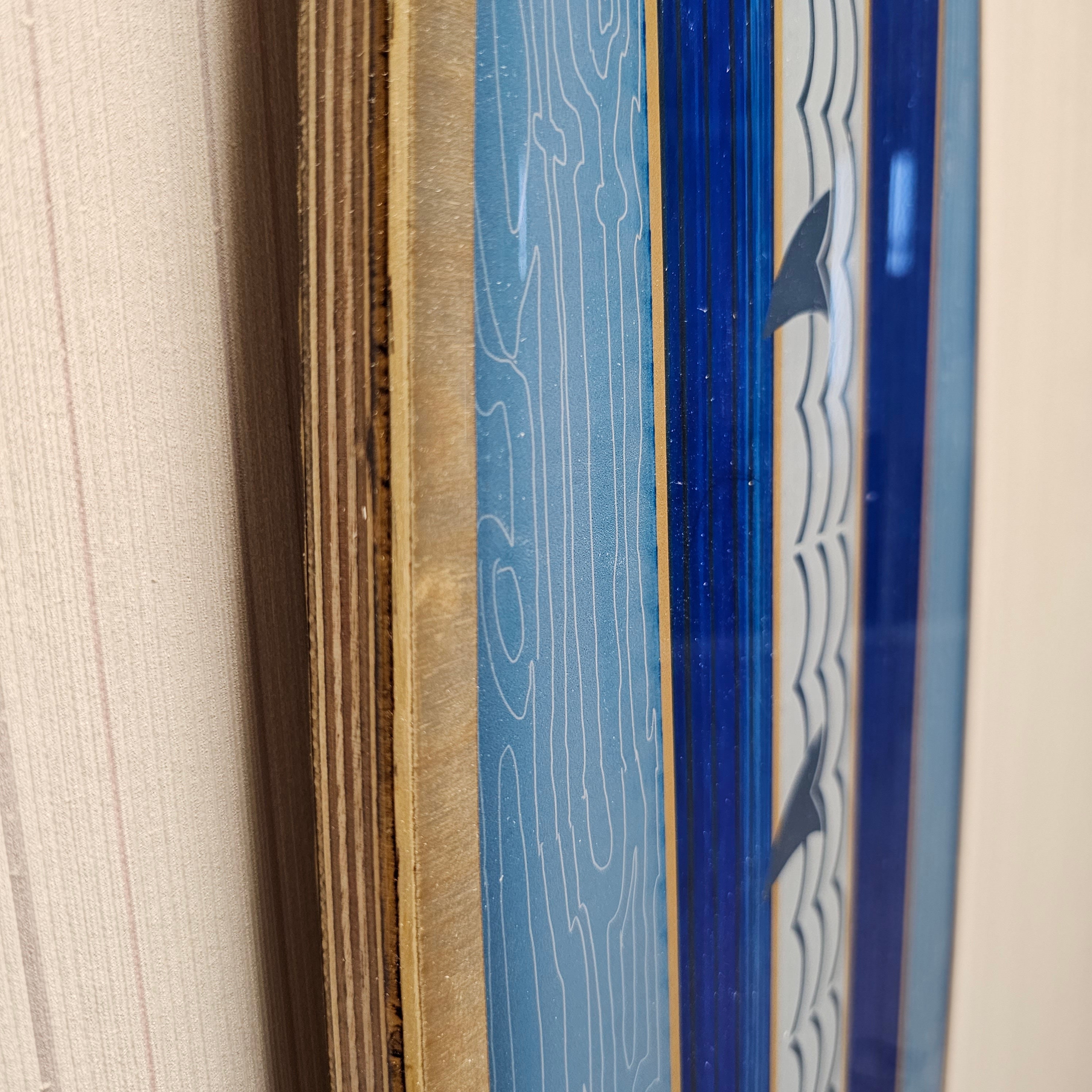 Surfboard Epoxy Resin Wood Bar Beach Wall Decor Furniture Man Cave Tiki ...