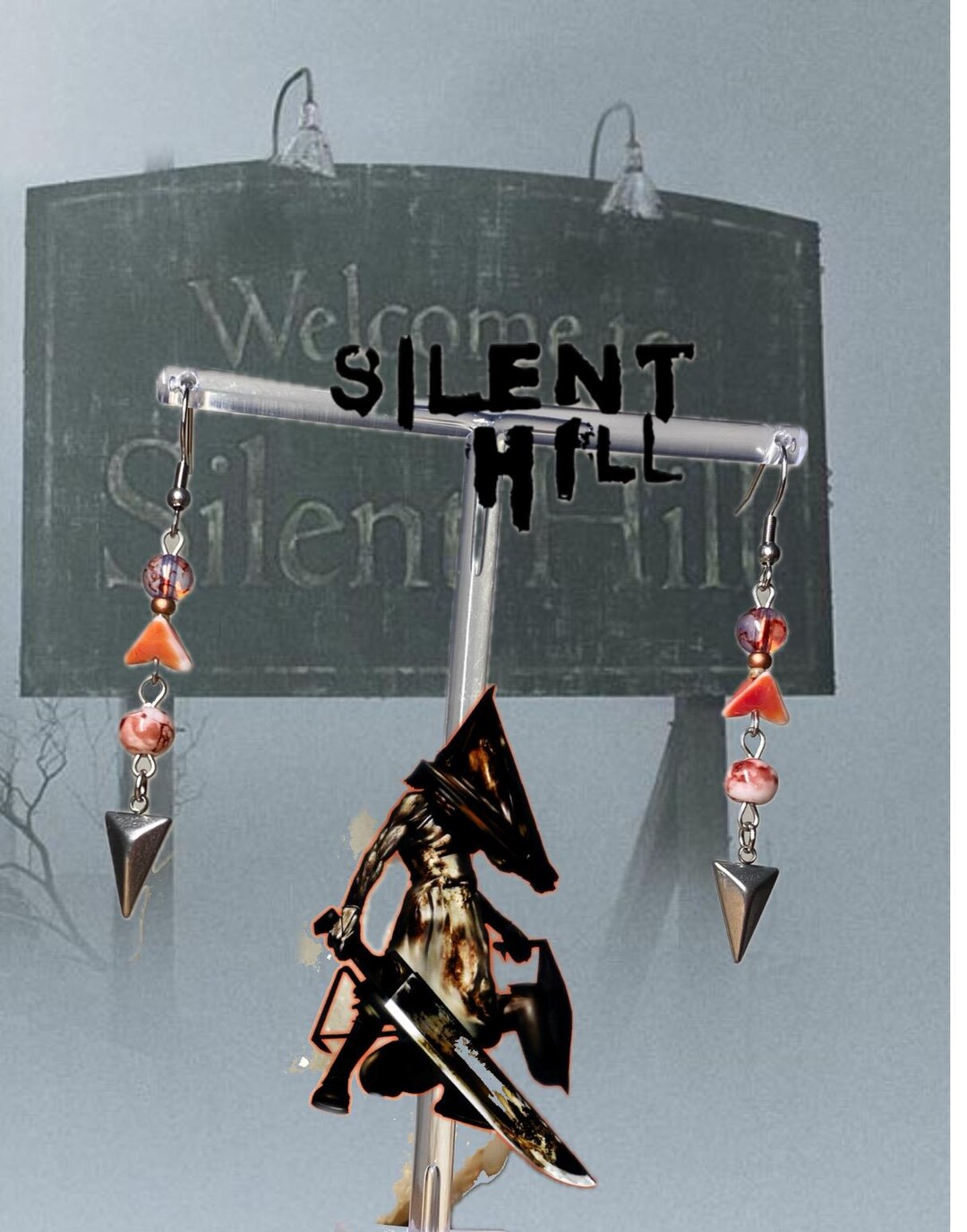 Silent Hill - Pyramid Head Inspired Earrings - Etsy