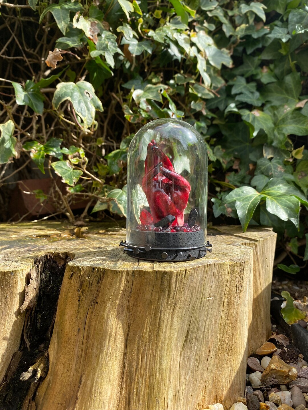 My Heart in Your Hand - Diorama Bell-jar Sculpture - Etsy