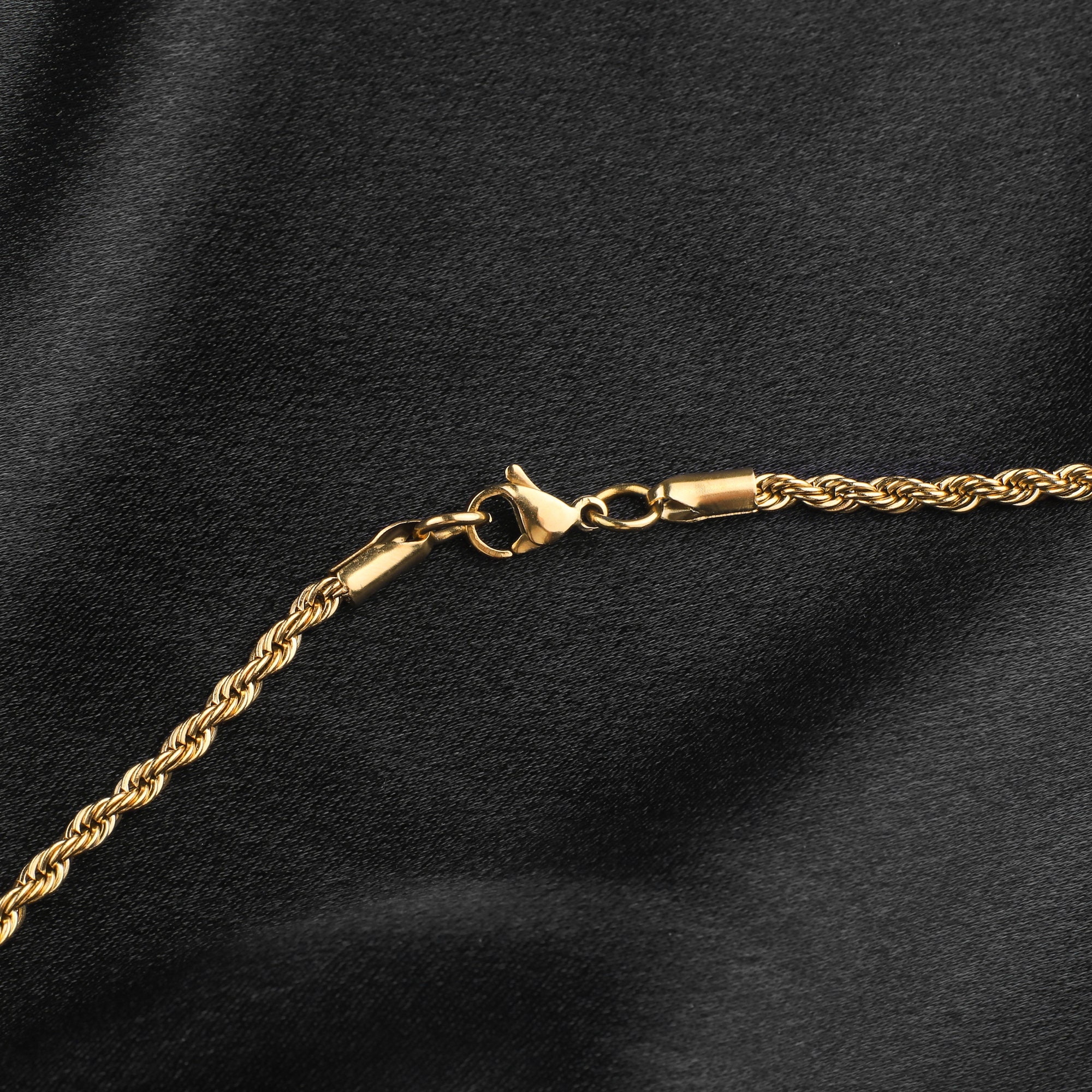 18K Gold Custom Initial Necklace for Men Mens Rope Chain - Etsy