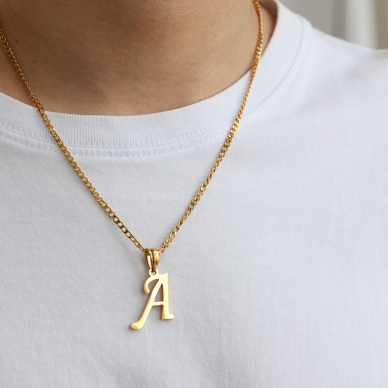 Letter Pendant - Etsy