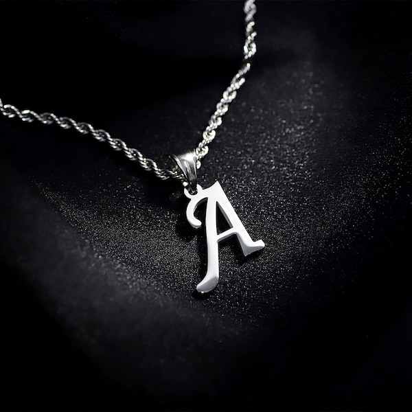 Letter Chain Pendant for Men - Etsy