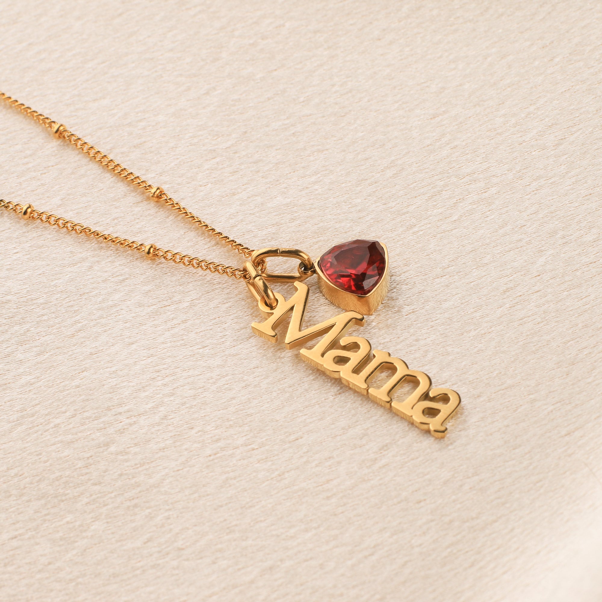 Personalized Mama Birthstone Necklace MAMA Gold Necklace With - Etsy