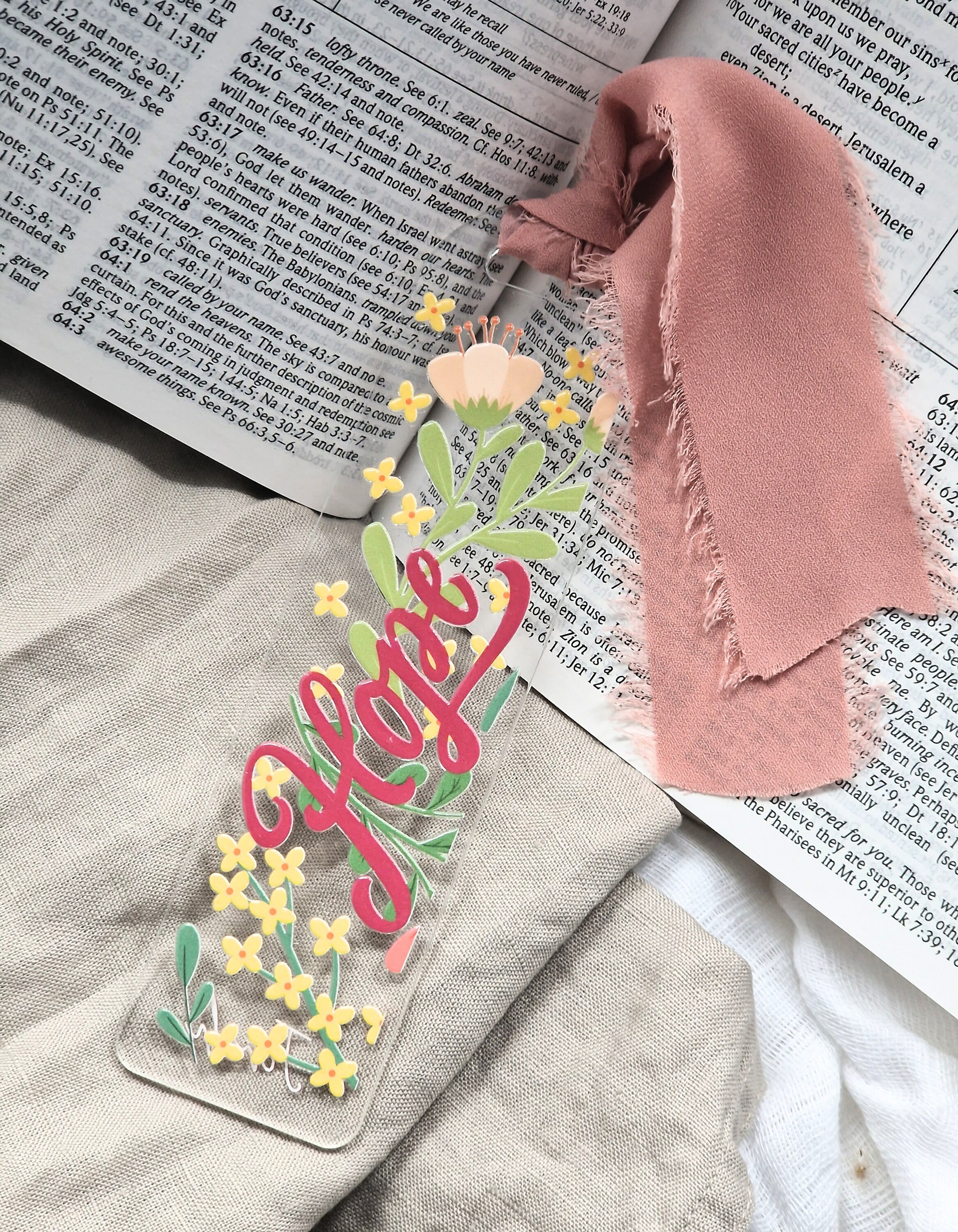 Christian Bookmark | Religious Bookmark | Scripture | Acrylic Bookmark ...