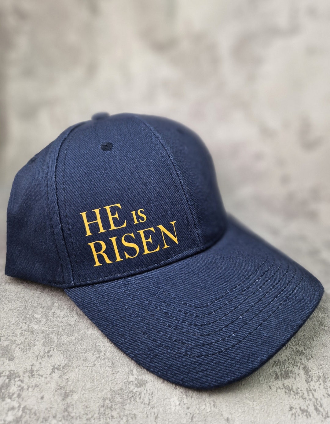 Christian Cap | Adult | Unisex | Religious Cap | Organic Cotton | He is ...