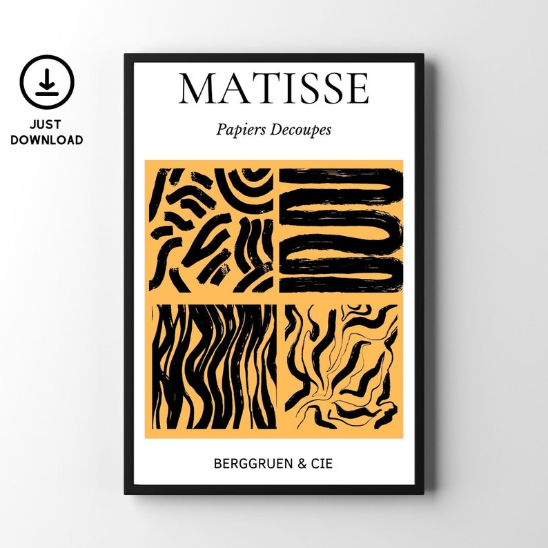 Henri Matisse Abstract Lines Wall Art, Matisse Printable Art ,printable ...