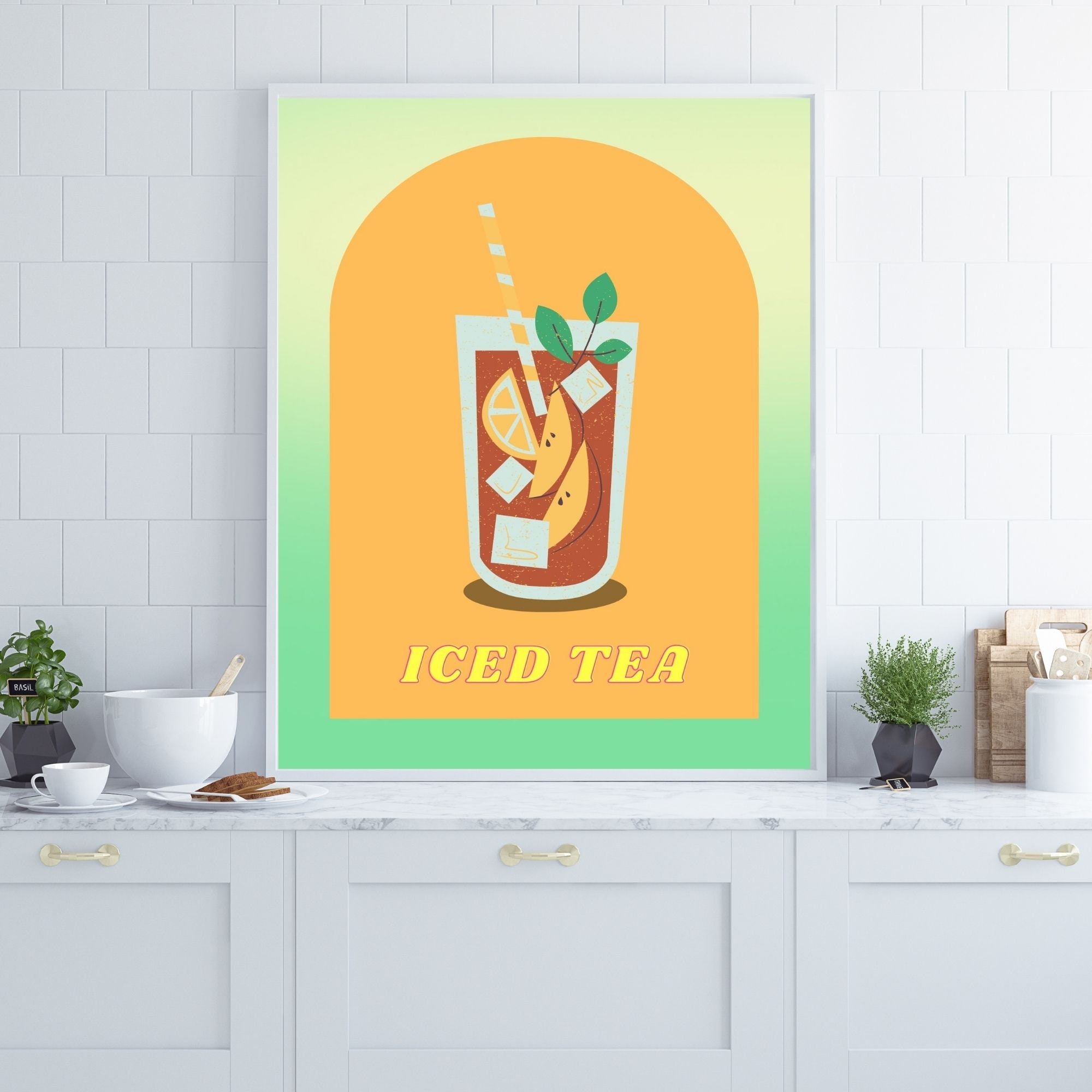 Printable Iced Tea Print Iced Tea Digital Download - Etsy
