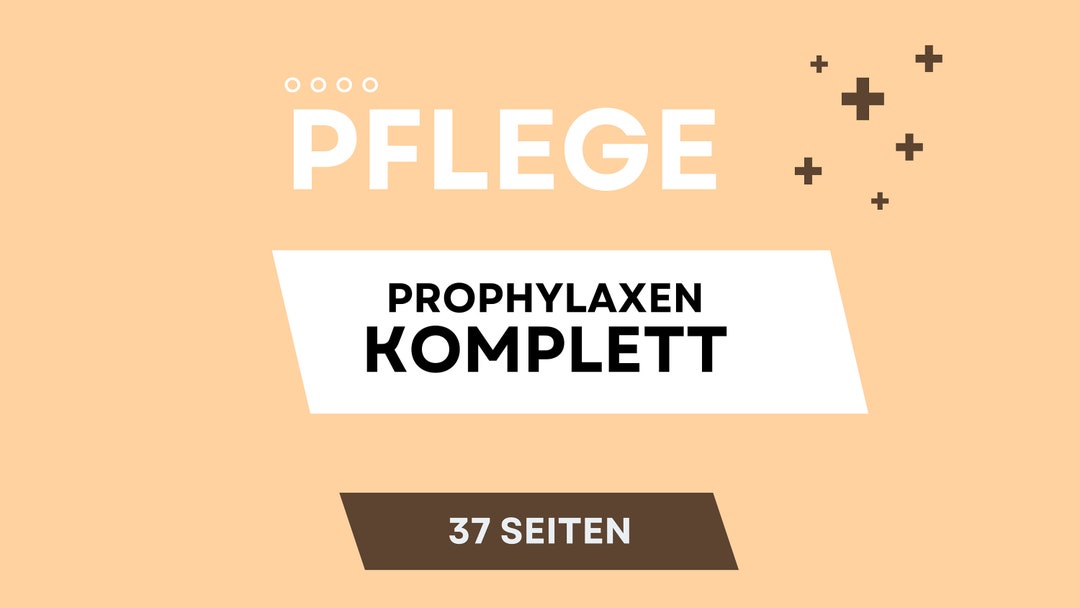 Pflege Lernkarten, Pflegeplanung, Prophylaxen Für Die Ausbildungg Zur ...
