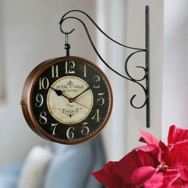 Double Sided Clock - Etsy