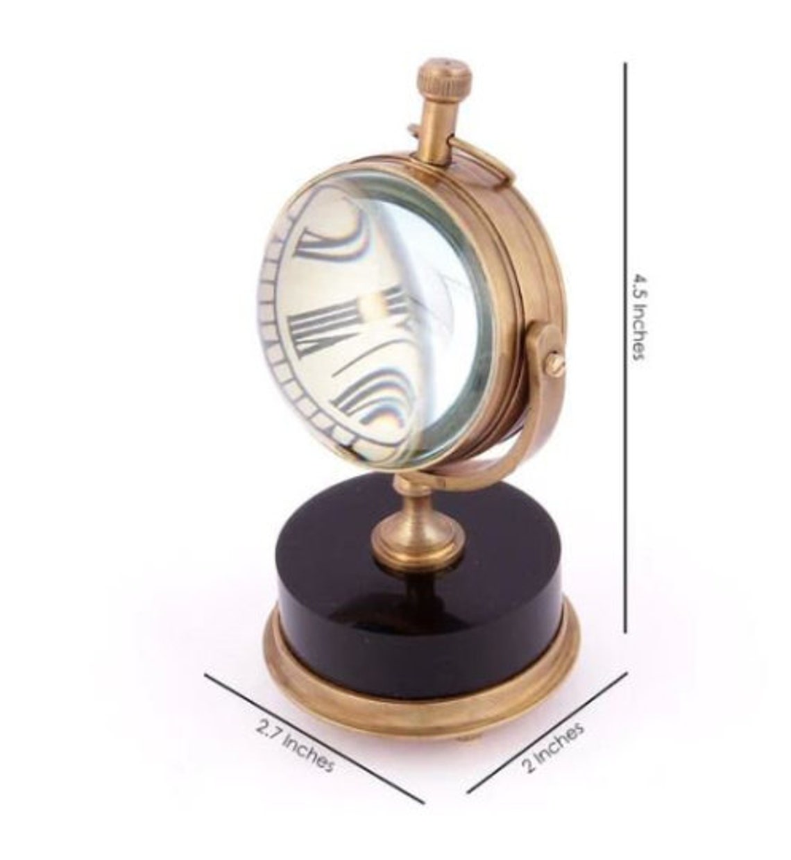 Nautical Retro Brass Table Clock Antique Timepiece, Nautical Desk ...