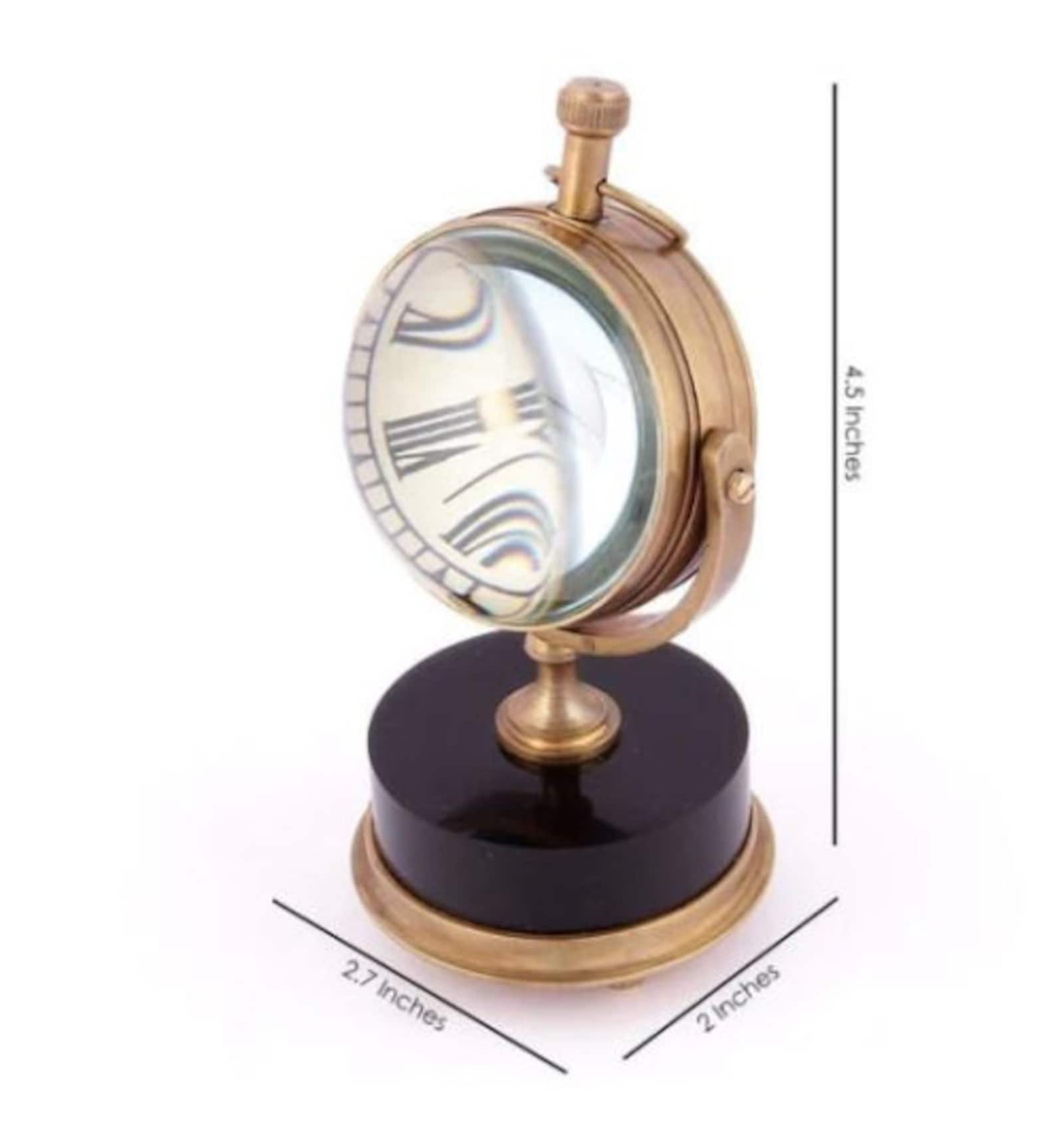 Nautical Retro Brass Table Clock Antique Timepiece, Nautical Desk ...
