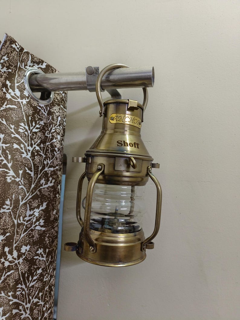 Personalized Brass Oil Lamp | Engraved Nautical Lantern | Vintage Boat ...
