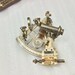 Personalized Brass Sextant, Nautical Steampunk Decor, Custom Engraved ...
