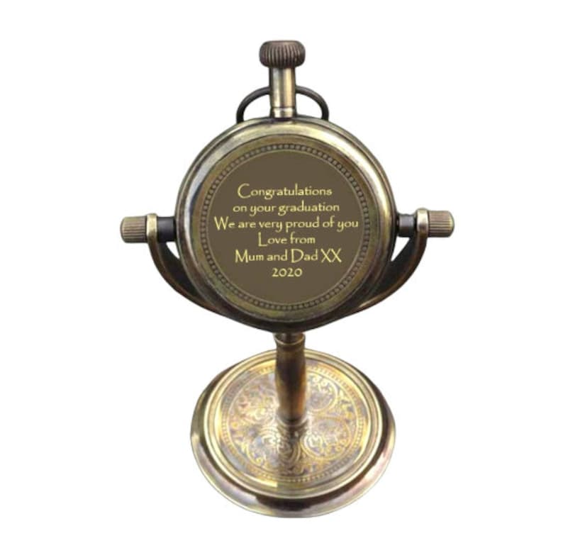 Personalized Table Clock, Customized Desk Clock, Engraved Office Table ...