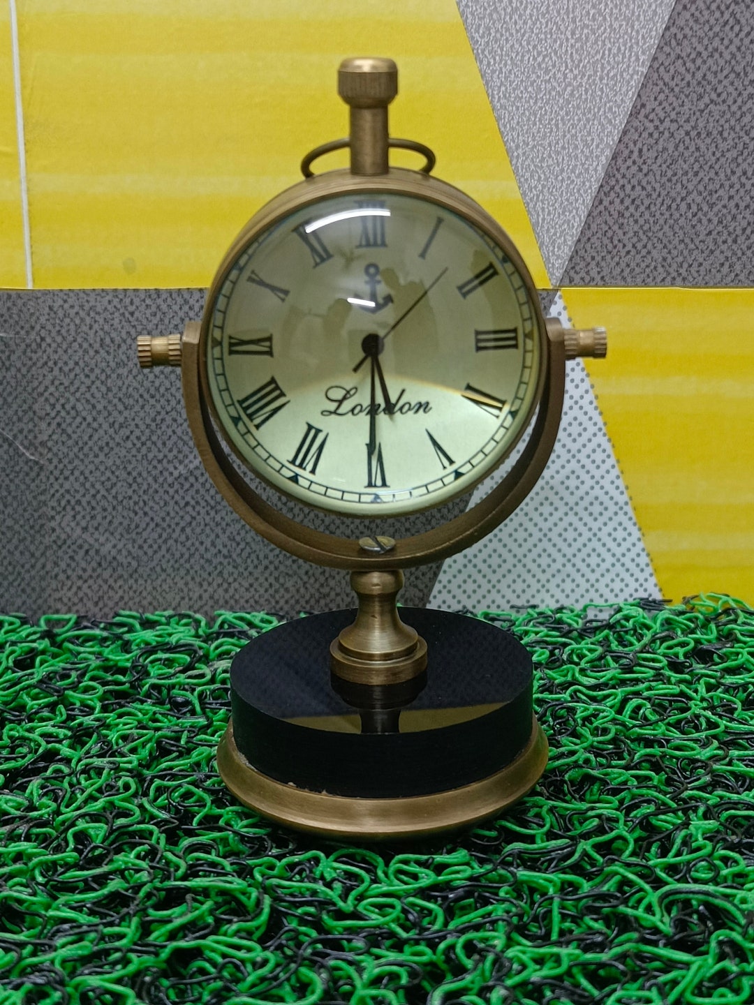 Personalized Antique Tabletop Clock for Office Desk, Unique Style ...