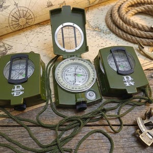 Personalized Engraved Military Compass Necklace Army Husband Compass ...