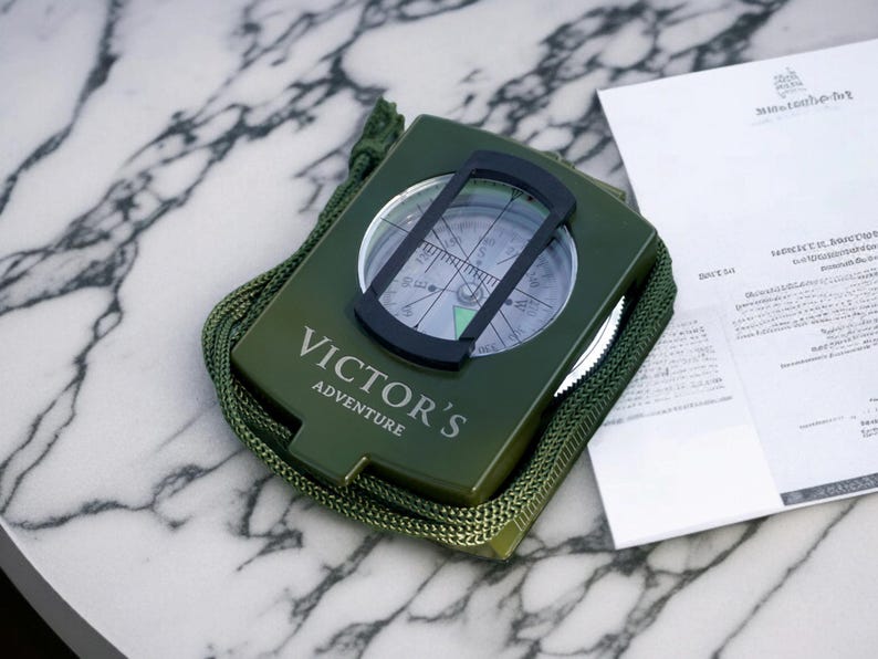 Personalized Engraved Military Compass Necklace Army Husband Compass ...