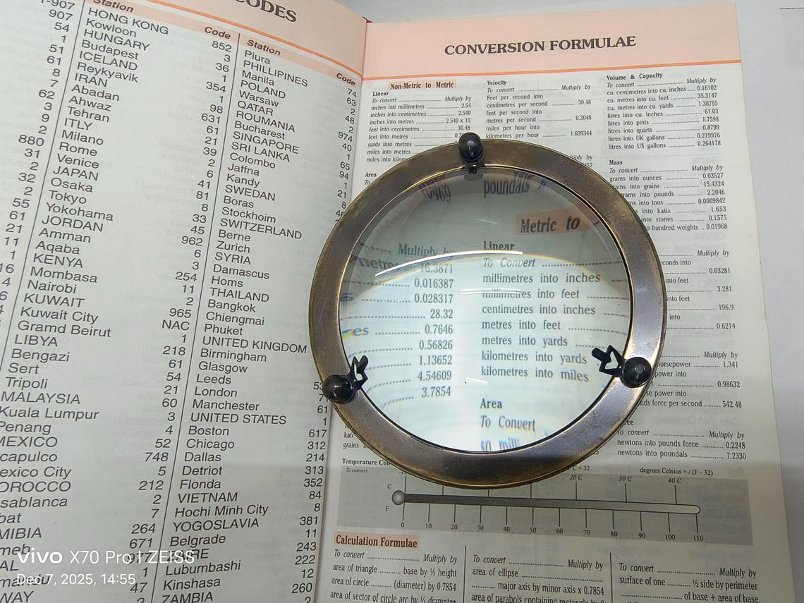 Brass Dome Magnifying Glass – Personalized Nautical Desk Decor ...