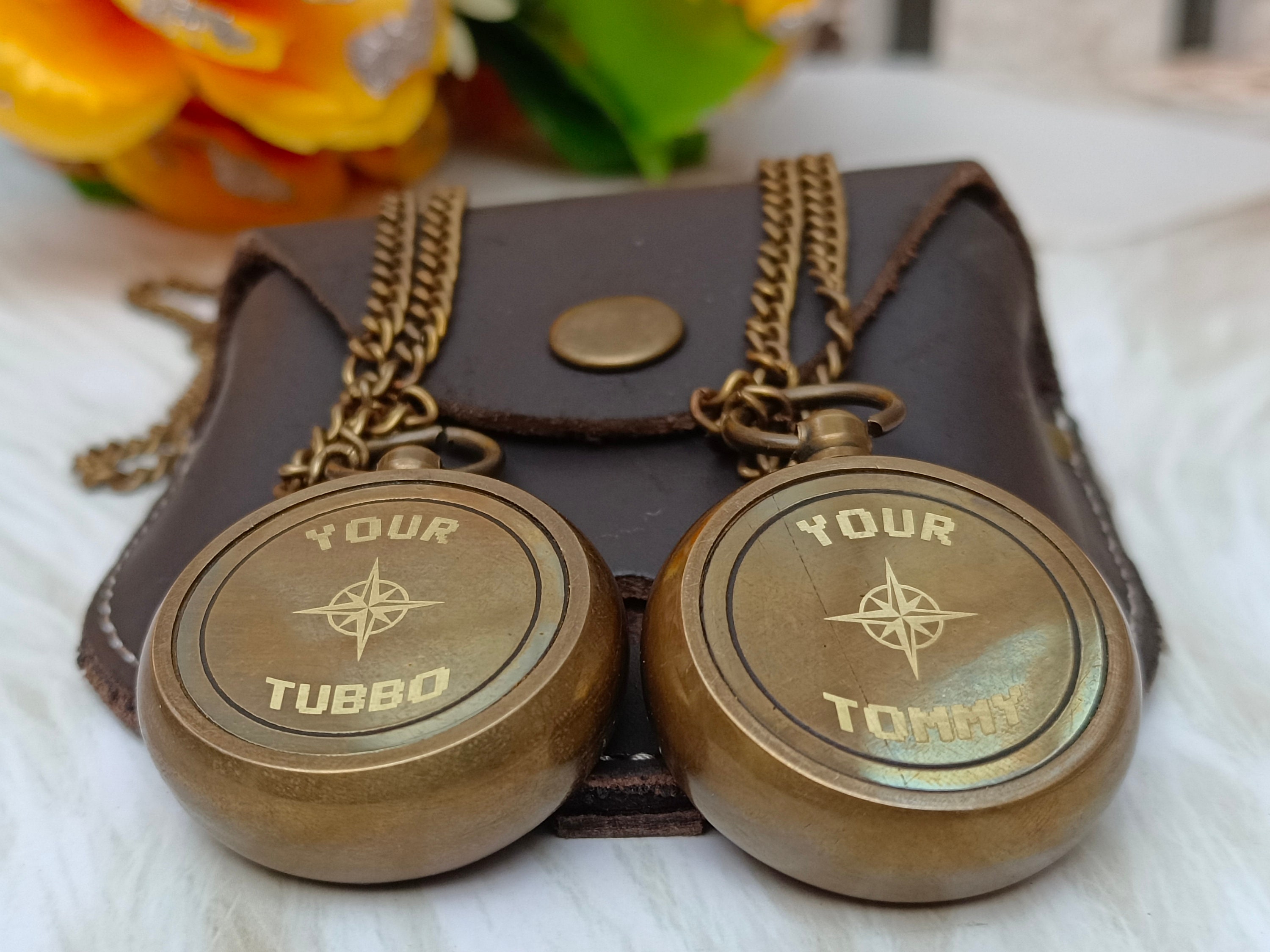 Your Tommy Your Tubbo Compass Necklace Pair, Friendship Love Pendent ...