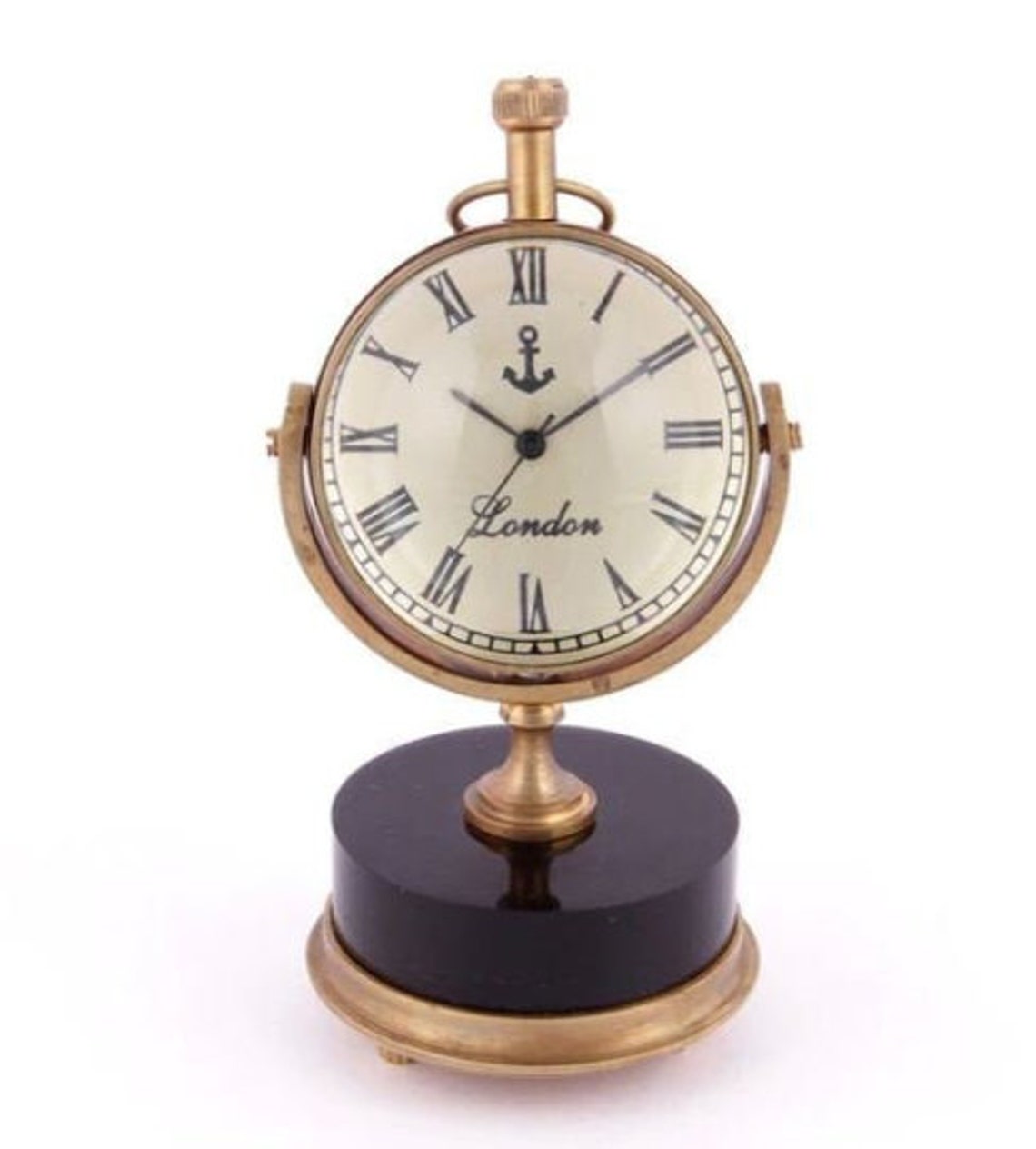 Nautical Retro Brass Table Clock Antique Timepiece, Nautical Desk ...