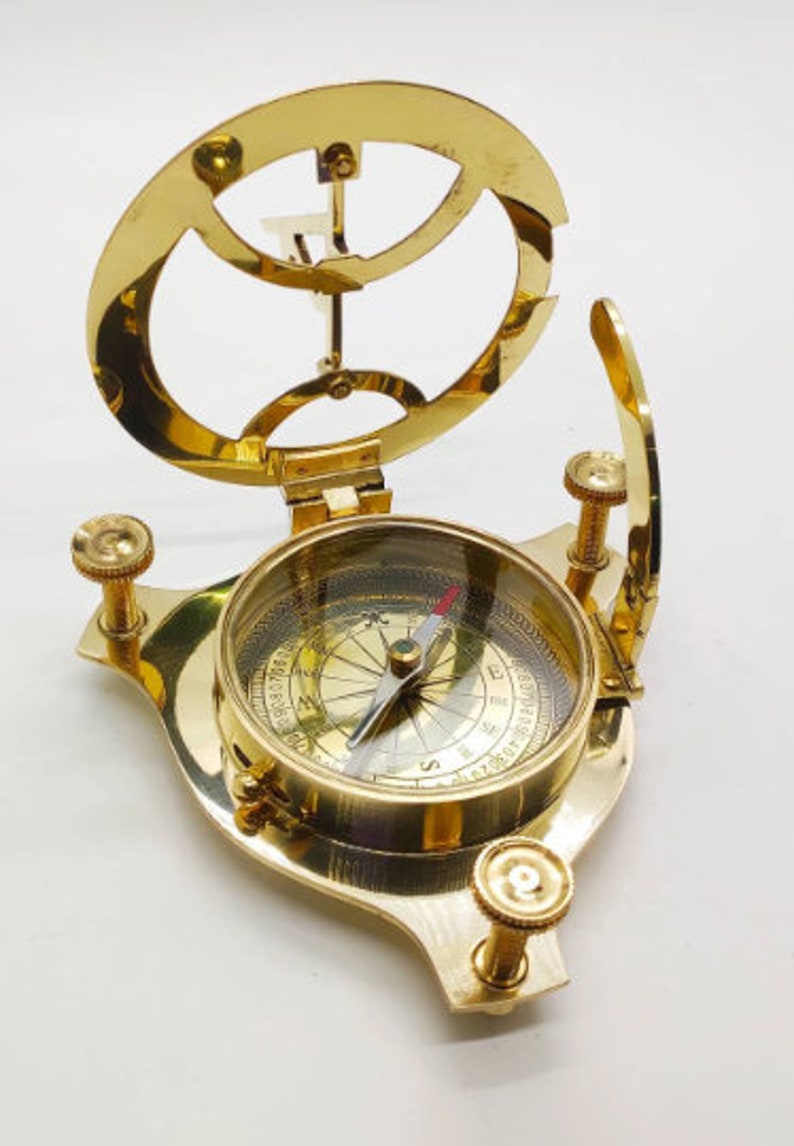 Compass Engraved Personalized Sundial Gift for Husband, Gift for Father ...