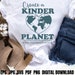 Create A Kinder Planet Svg Png, Earth Lover Svg, Kinder Planet Svg ...