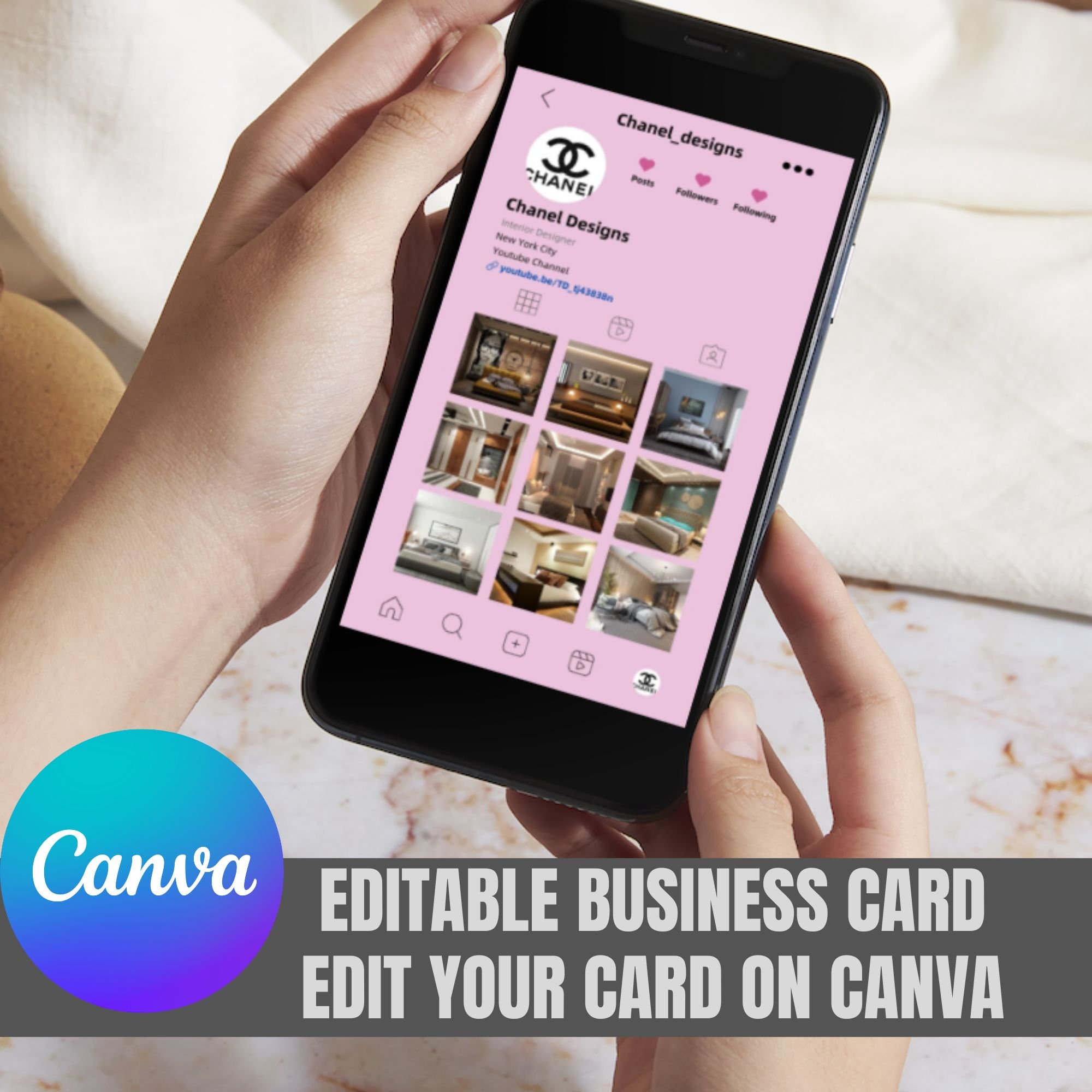 Instagram Logo Business Card