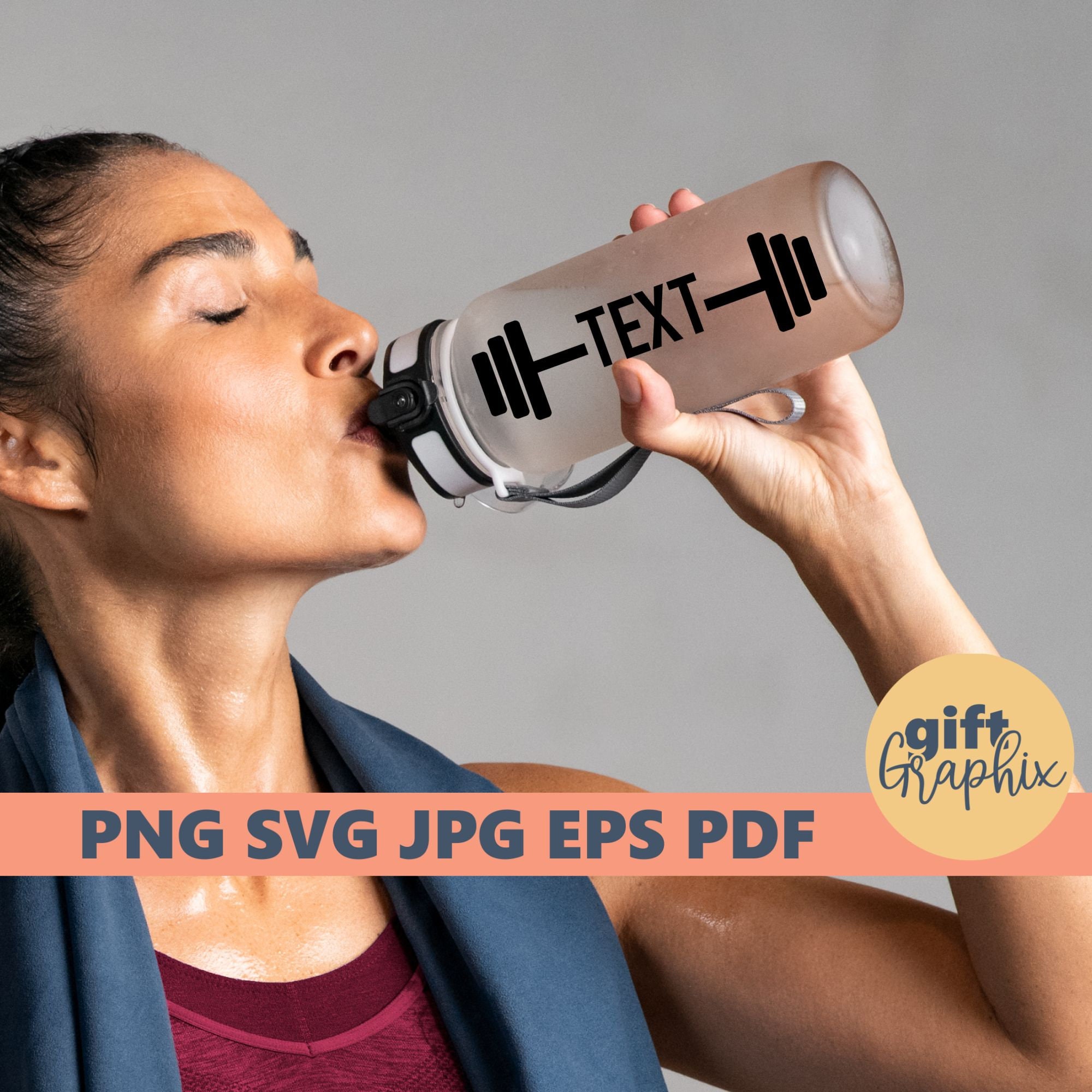 Barbell Svg Barbell Monogram Svg Personal Trainer PNG - Etsy