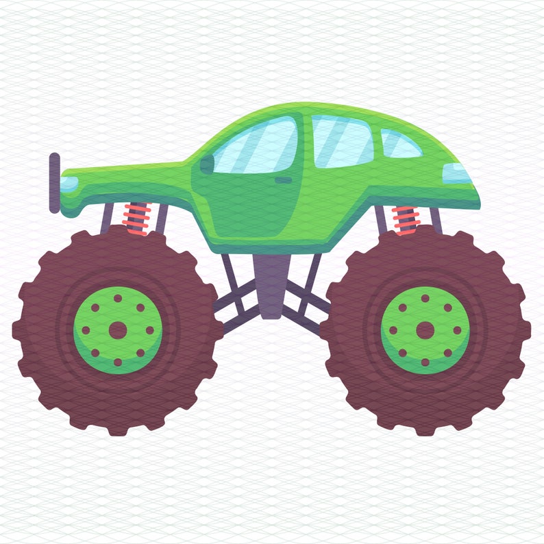 Trucks Clip Art Big Trucks Boymonster Truck Clipart Bundle - Etsy