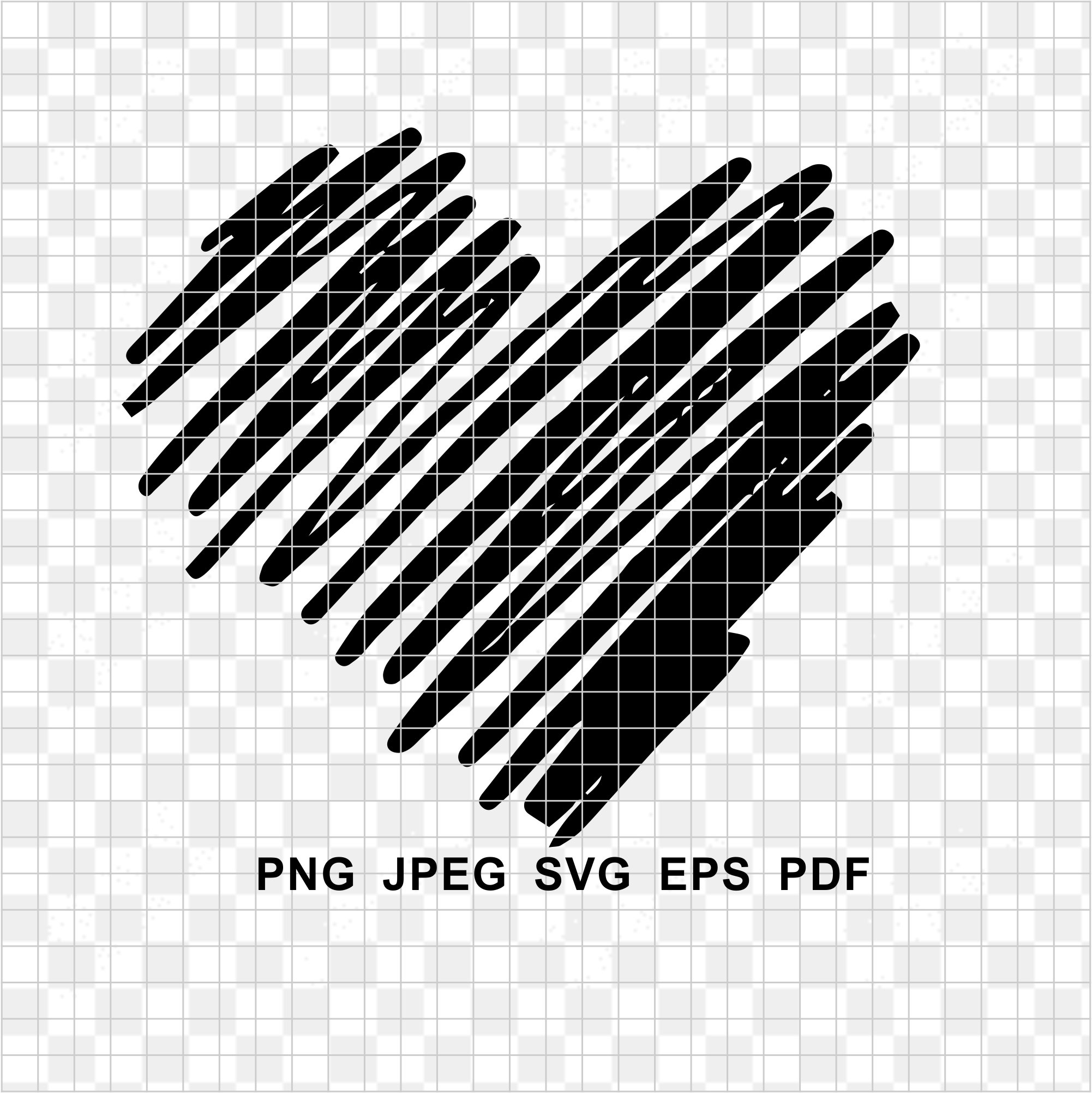 Scribble Heart SVG, Scribbled Heart PNG, Eps Valentines Day, Love Svg ...