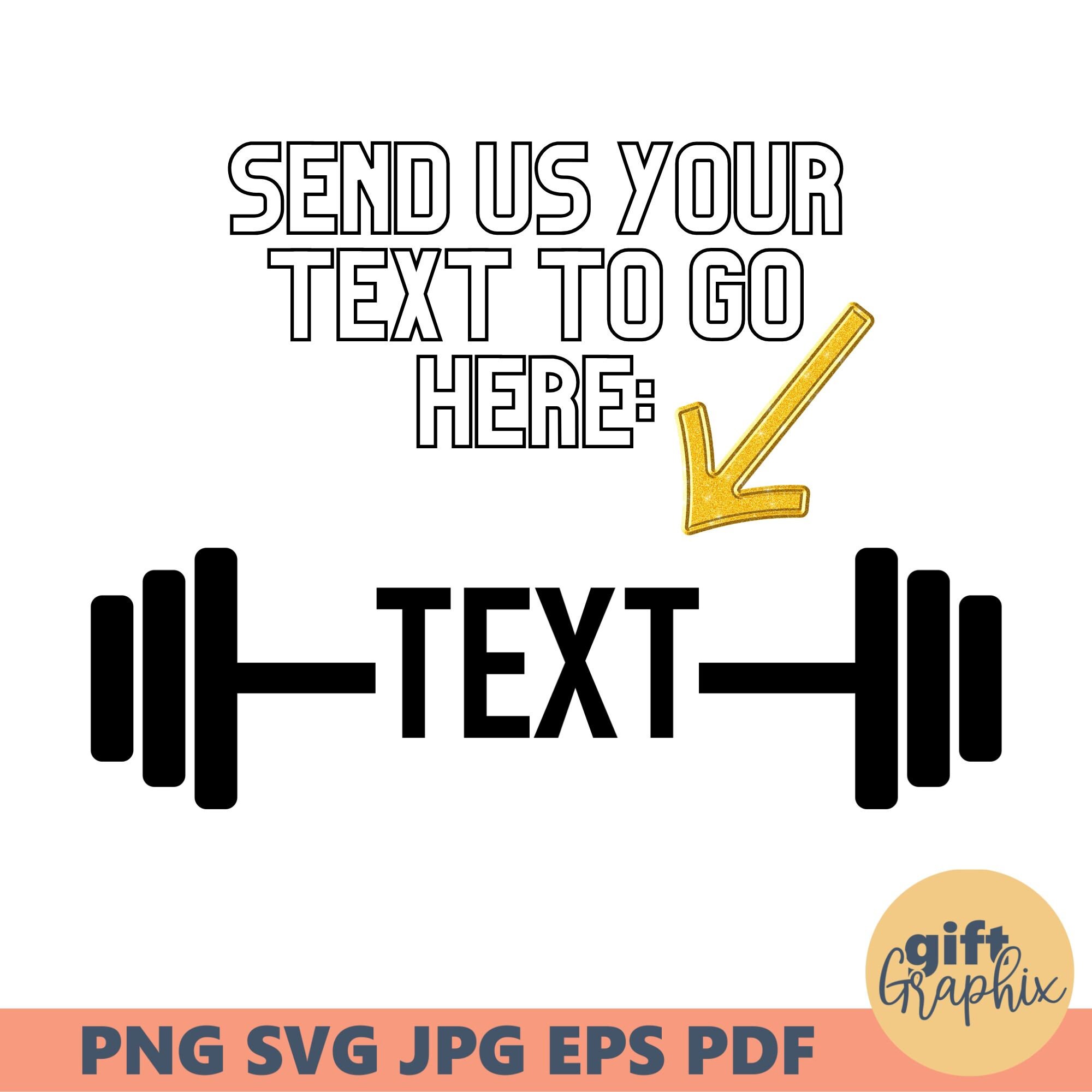 Barbell Svg, Barbell Monogram Svg, Personal Trainer PNG, Weights Svg ...