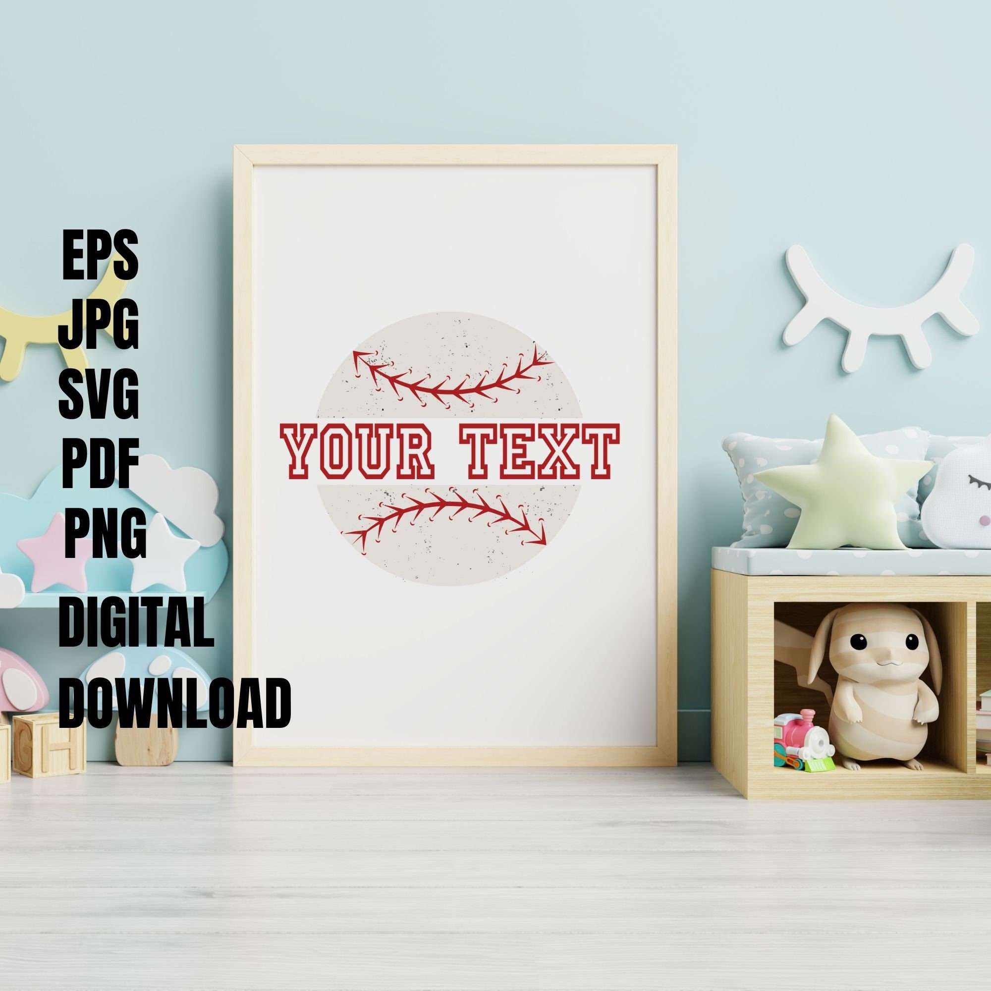 Split Baseball Svg, Split Softball Svg, Cut File, Distressed, Grunge ...