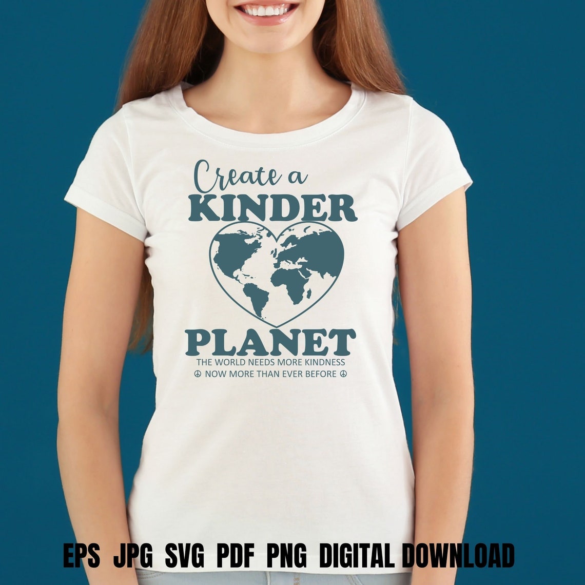 Create A Kinder Planet Svg Png Earth Lover Svg Kinder Planet - Etsy