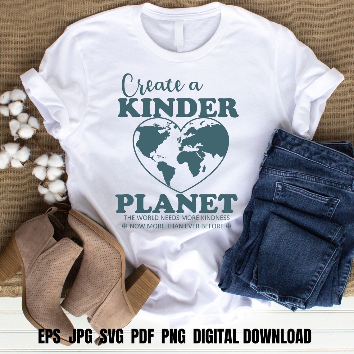 Create A Kinder Planet Svg Png Earth Lover Svg Kinder Planet - Etsy
