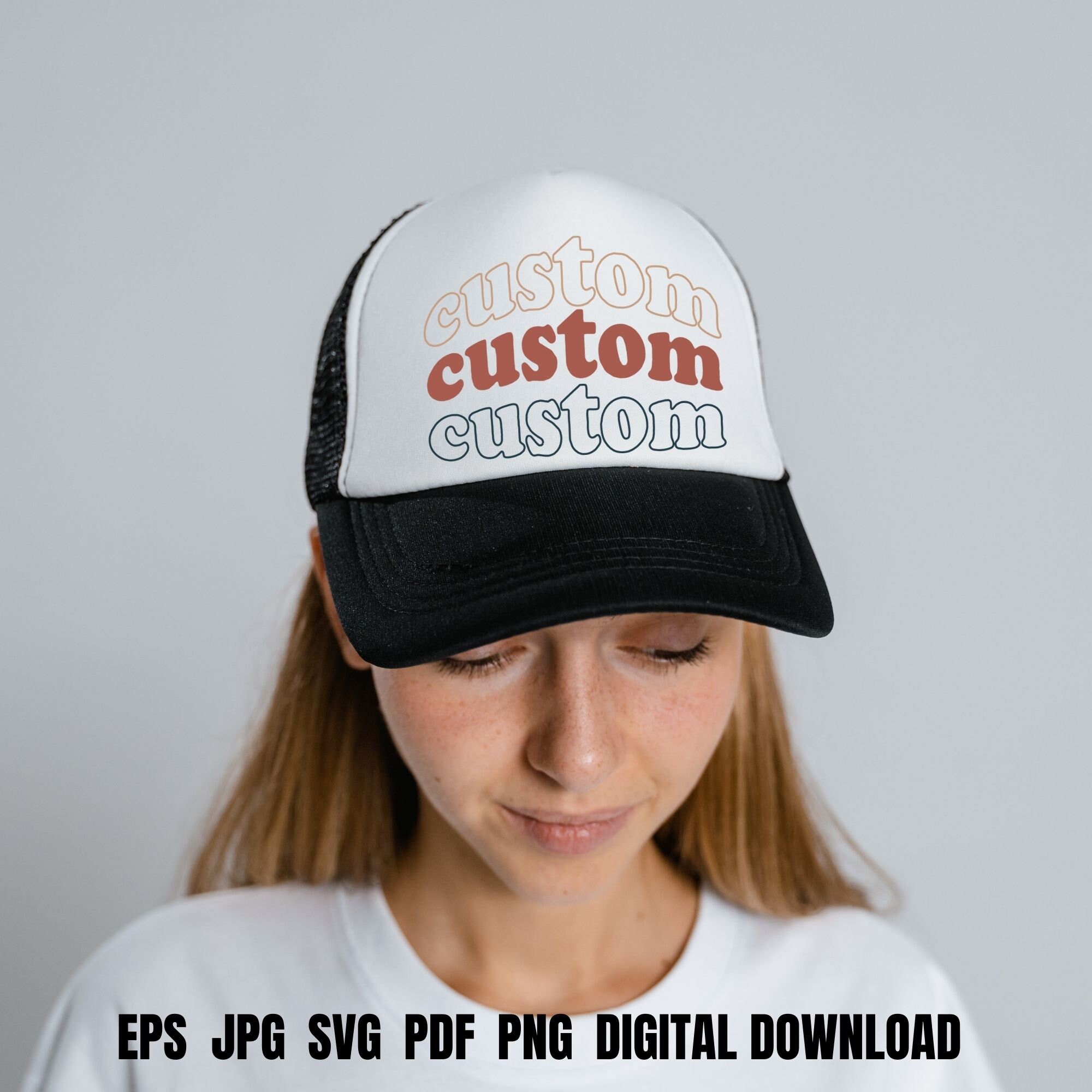 Custom Svg, Custom Wavy Stacked Svg, Customized Retro Wavy Text Svg ...