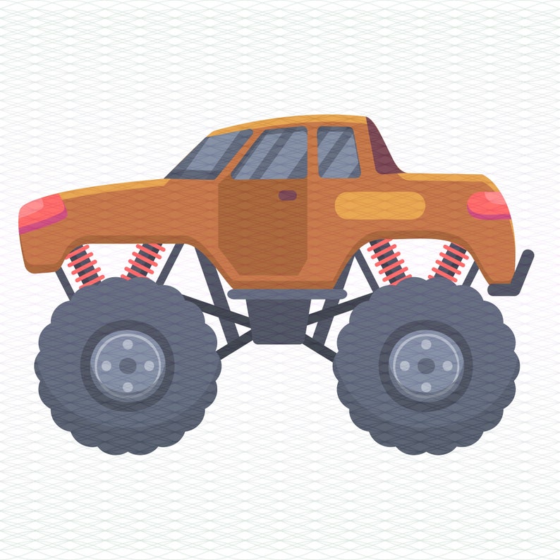 Trucks Clip Art Big Trucks Boymonster Truck Clipart Bundle - Etsy