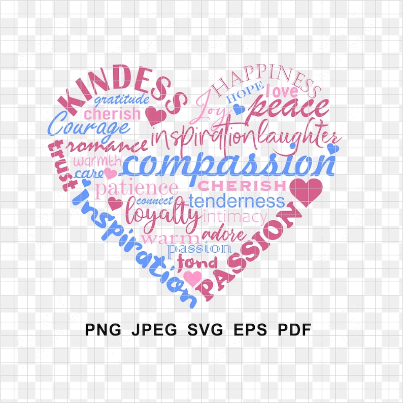 Love SVG, Word Art SVG, Heart SVG, Mother's Day Gift,wordart Svg, Gift ...