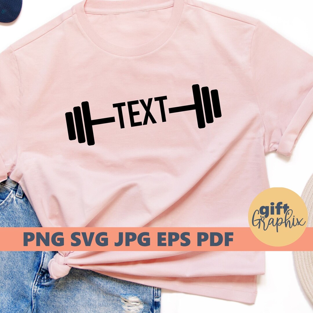 Barbell Svg, Barbell Monogram Svg, Personal Trainer PNG, Weights Svg ...