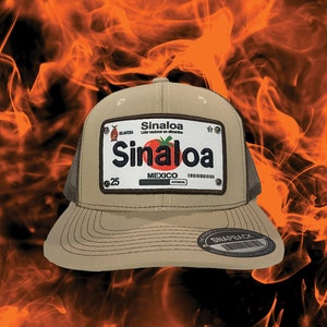 Sinaloa License Plate Hat With Mexico Flag - Etsy