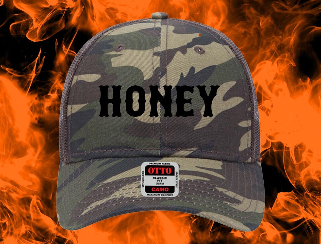 Camo Embroidered HONEY Hat - Etsy