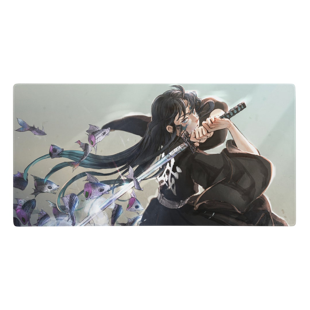 Buy Demon Slayer Muichiro Anime Gaming Desk Mat Mouse Pad Online in ...