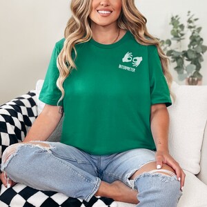 ASL Interpreter T-shirt Interpreter Grad Shirt Interpreter Clothing ...