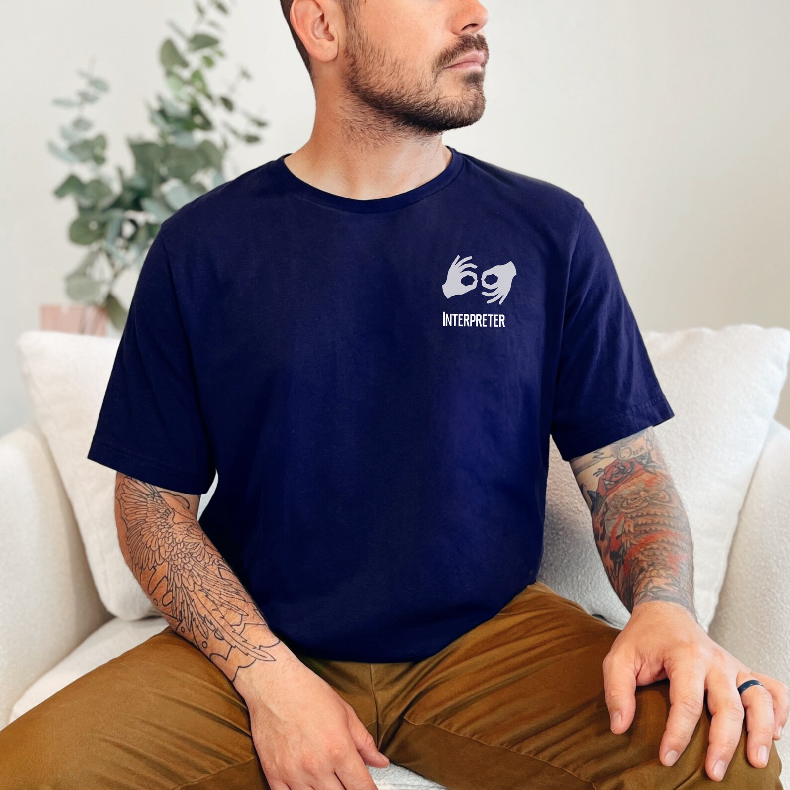 ASL Interpreter T-shirt Interpreter Grad Shirt Interpreter Clothing ...