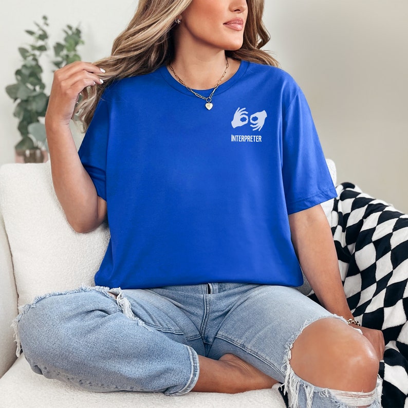 ASL Interpreter T-shirt Interpreter Grad Shirt Interpreter Clothing ...