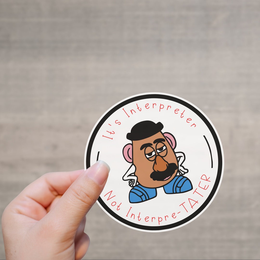 Funny Interpreter Sticker Interpreter Joke Sticker Tumbler Laptop ...