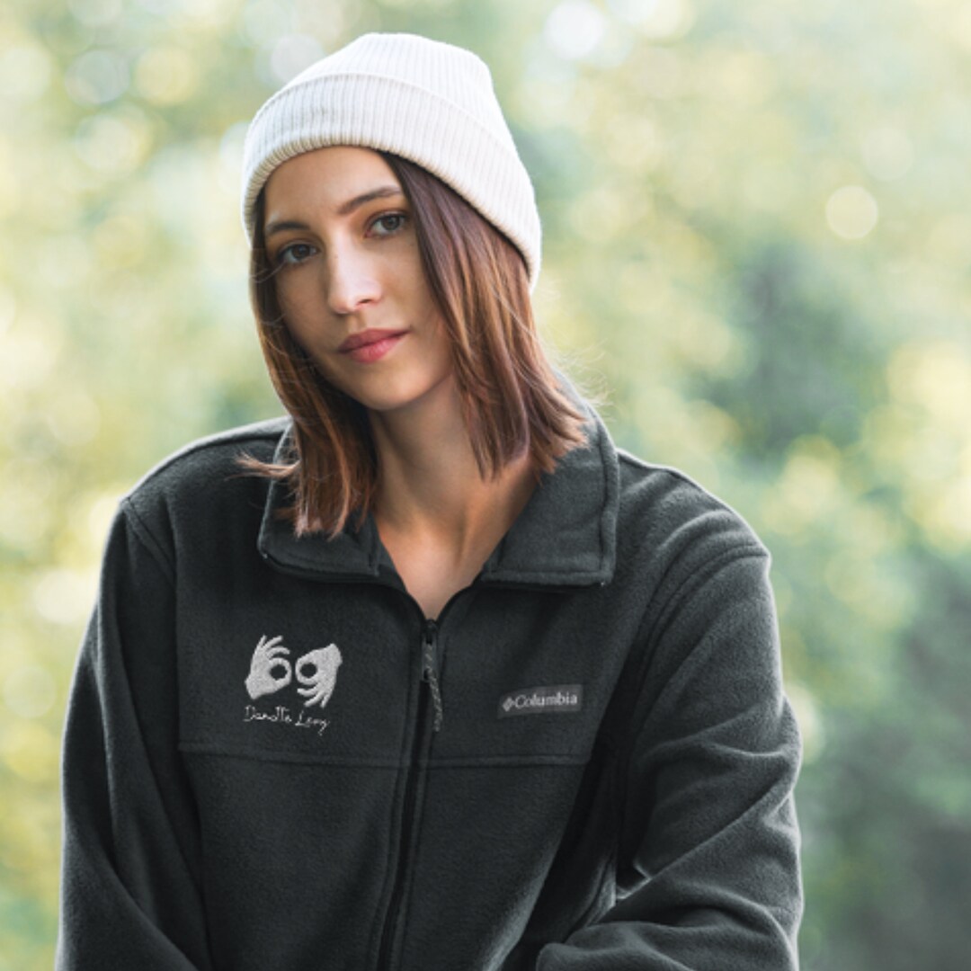 Personalized ASL Interpreter Unisex Columbia Fleece Jacket Gift for ...