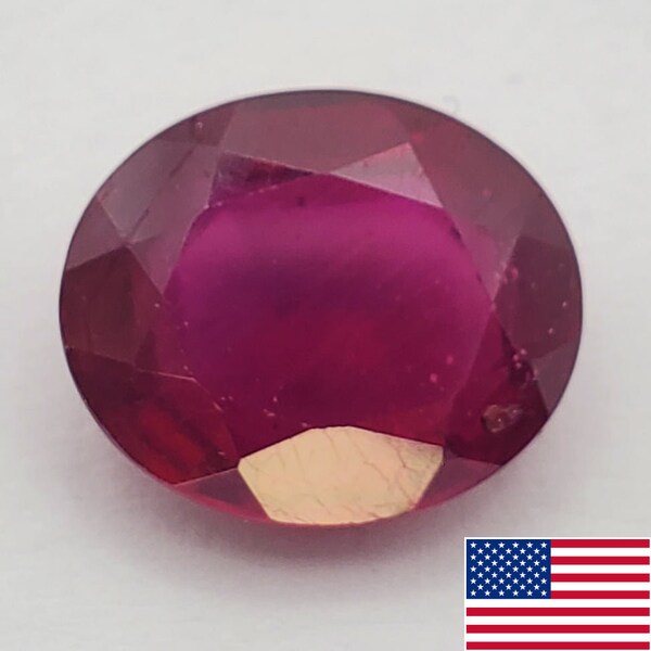 Glass Filled Ruby - Etsy