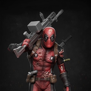 Deadpool 3D Model STL File for 3D Printers - Etsy